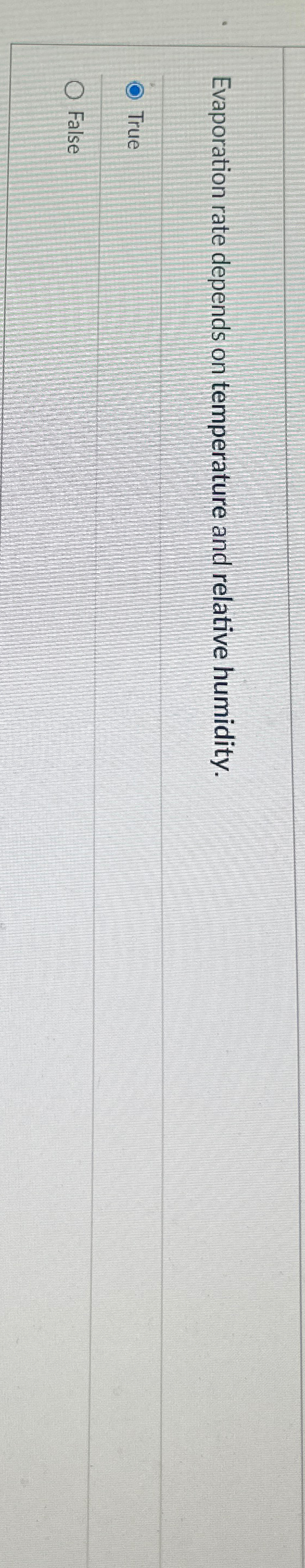 Solved Evaporation rate depends on temperature and relative | Chegg.com