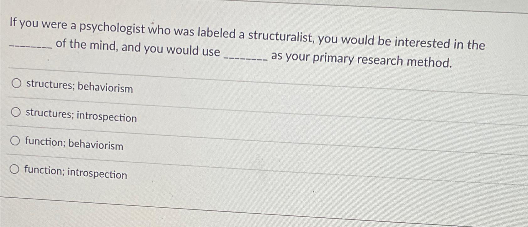 Solved If you were a psychologist who was labeled a | Chegg.com