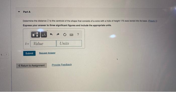 [Solved]: Determine the distance ( bar{z} ) to the centr