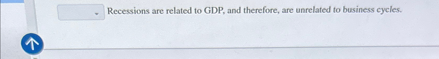 Solved Recessions are related to GDP, ﻿and therefore, are | Chegg.com