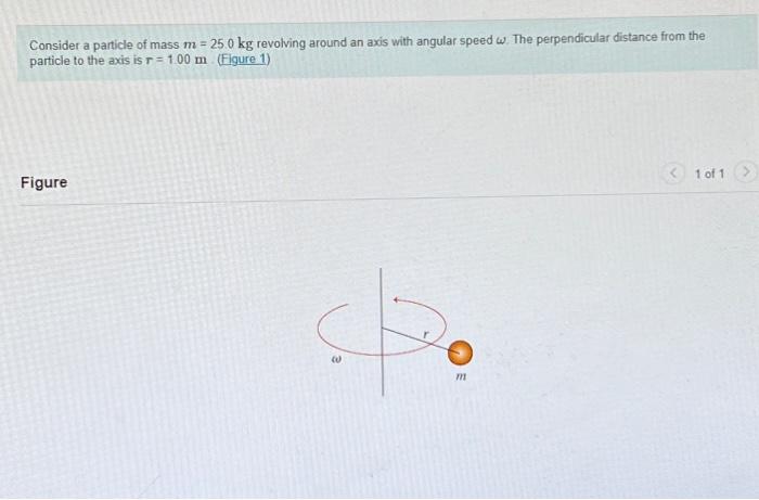 Solved Consider a particle of mass m=25.0 kg revolving | Chegg.com