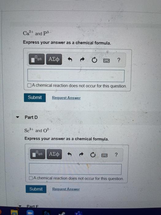 Solved Write the correct ionic formula for the compound | Chegg.com