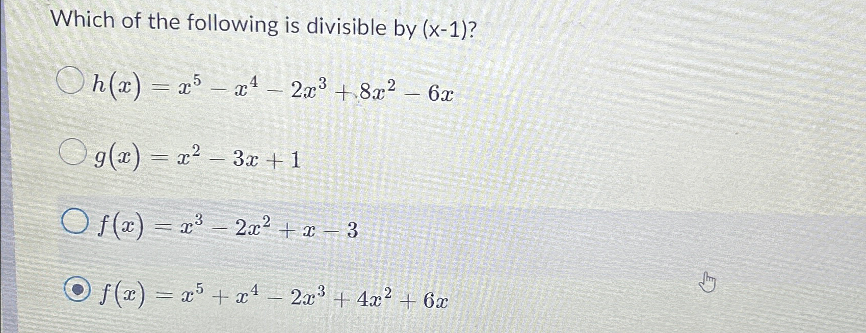 Solved Which of the following is divisible by | Chegg.com