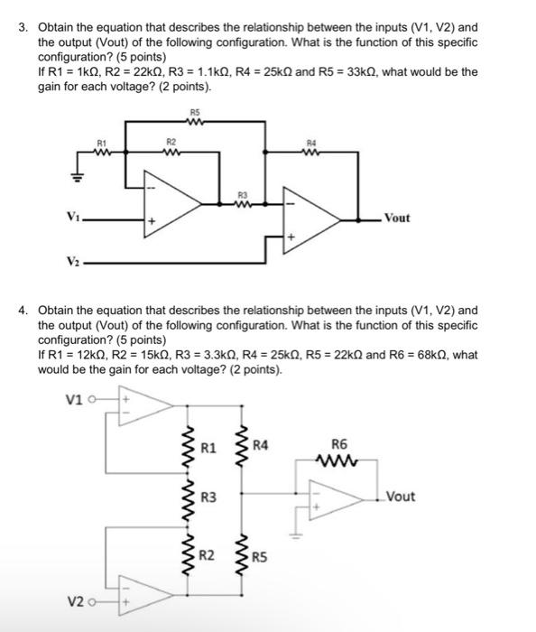 Solved 3. Obtain the equation that describes the | Chegg.com