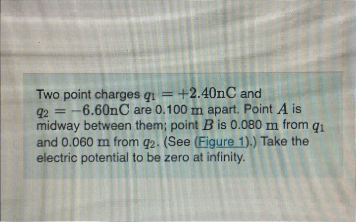 Solved Part A) find the potential at point APart B) find the | Chegg.com