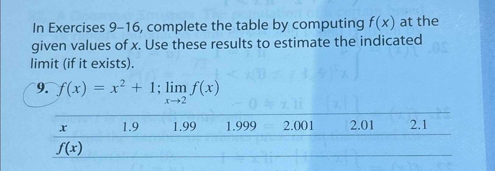 Solved In Exercises 9-16, ﻿complete the table by computing | Chegg.com