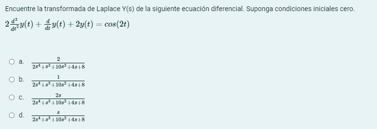 Solved Find the Laplace transform Y(s) ﻿of the following | Chegg.com