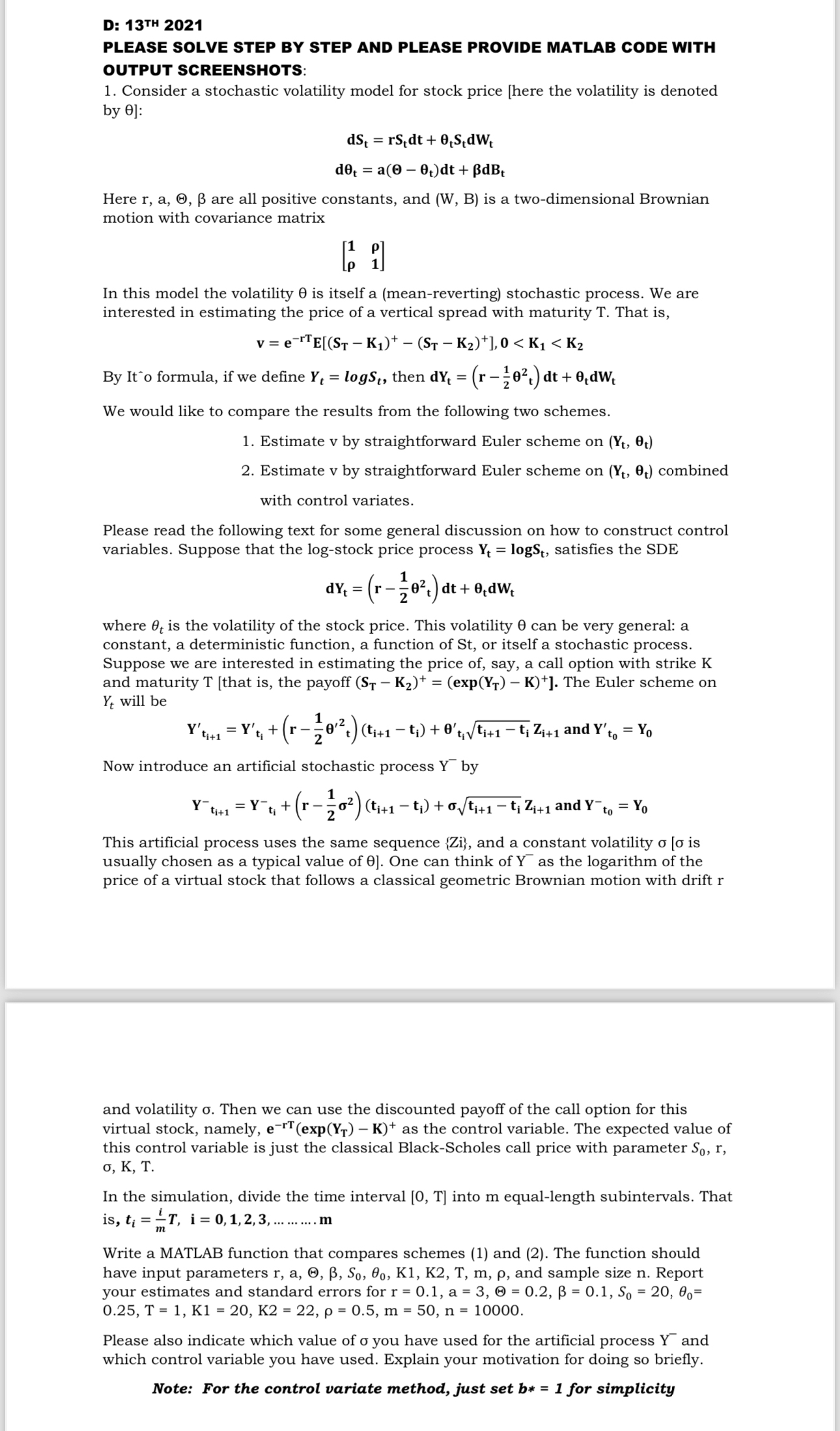 D: 13TH 2021PLEASE SOLVE STEP BY STEP AND PLEASE | Chegg.com