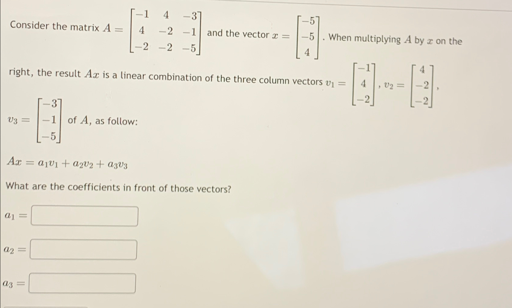 Solved Consider the matrix | Chegg.com