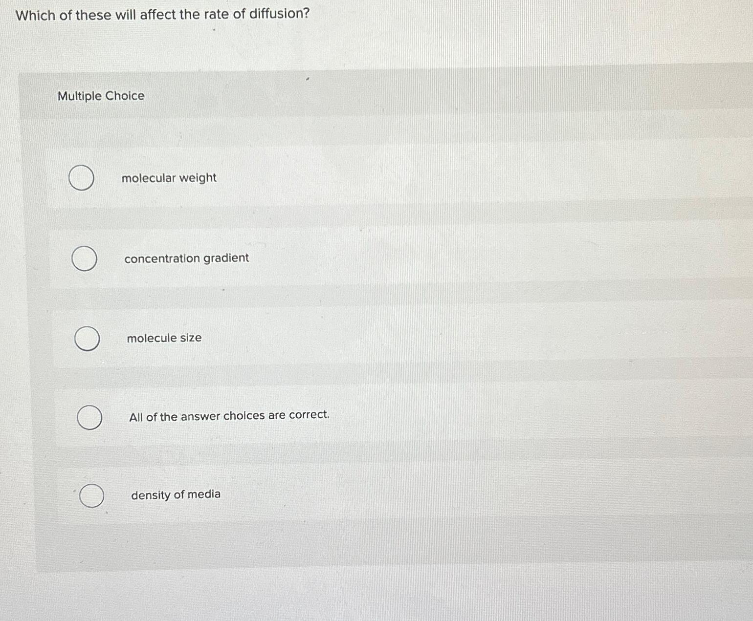 Solved Which of these will affect the rate of | Chegg.com