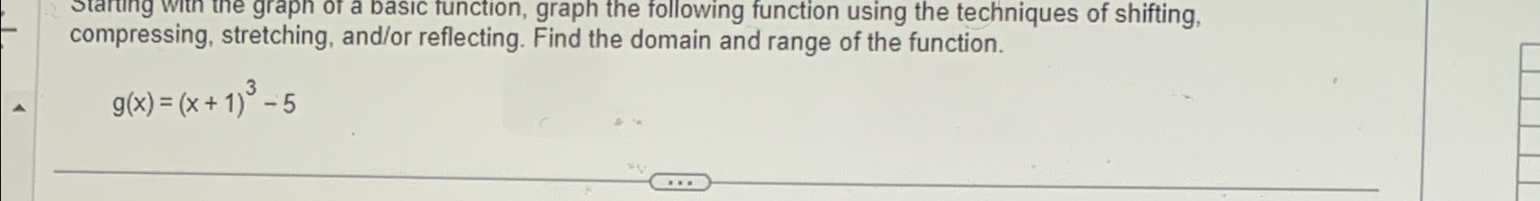 Solved compressing, stretching, and/or reflecting. Find the | Chegg.com