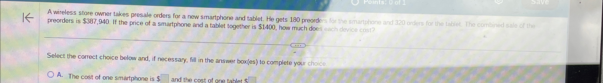 Solved A wireless store owner takes presale orders for a new | Chegg.com