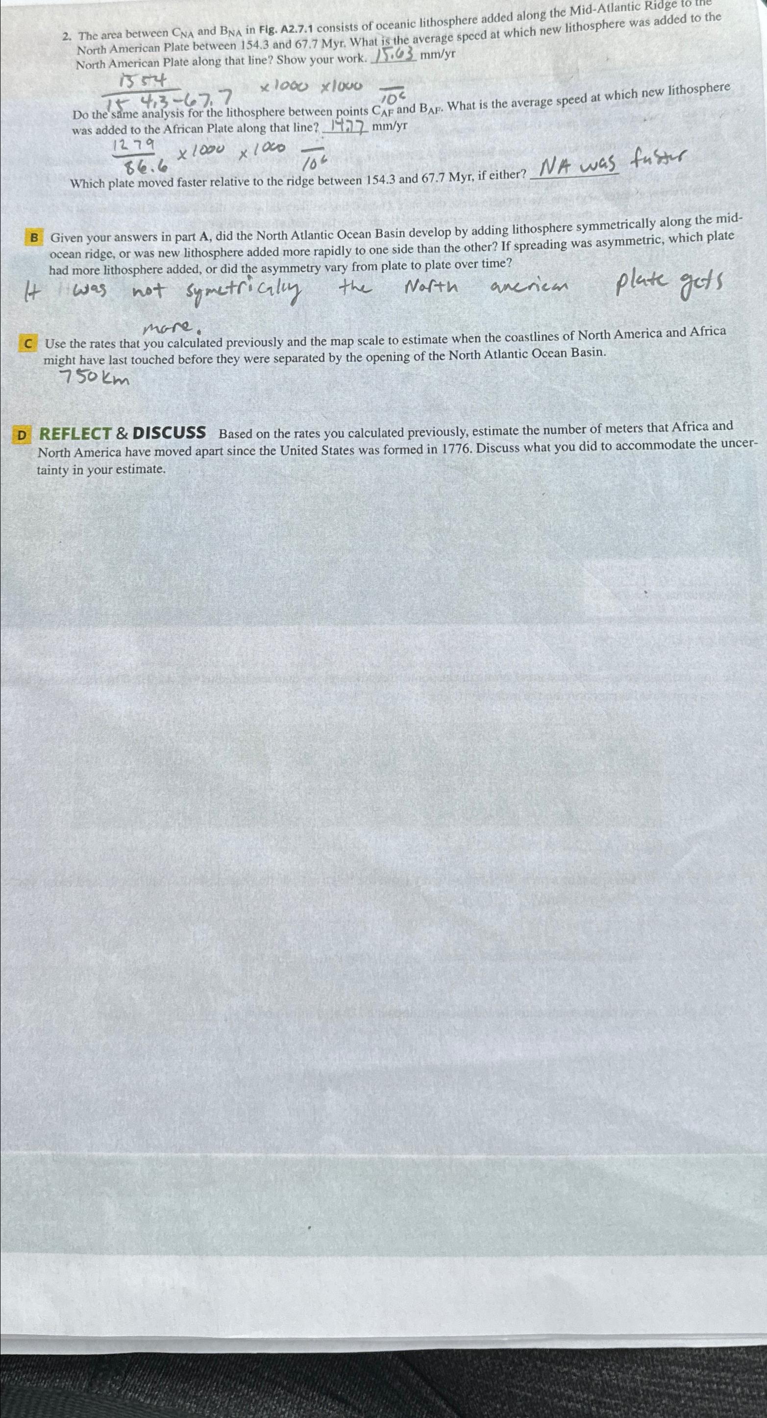 Solved Check answers and help with C and D | Chegg.com