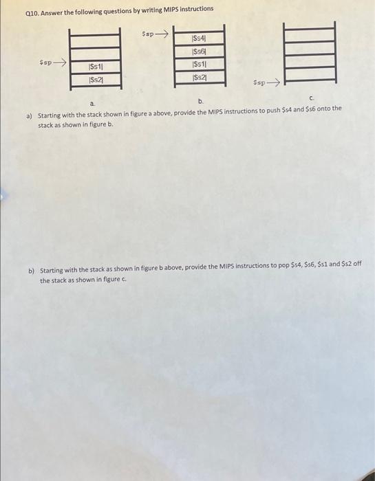 Solved Q10. Answer the following questions by writing MIPS | Chegg.com Solved Q10. Answer the following questions by writing MIPS | Chegg.com