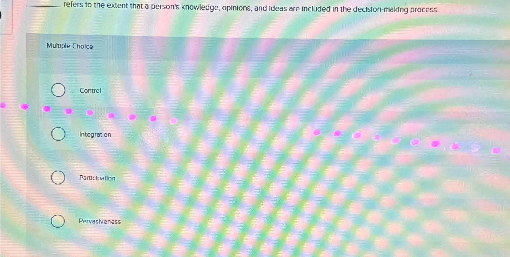 Solved refers to the extent that a person's knowledge, | Chegg.com