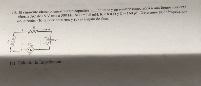 Solved 5. ¿Cuál es el voltaje inducido en un inductor de 10 | Chegg.com