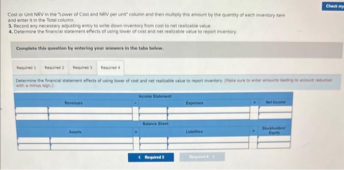 Solved Problem 6.4A (Algo) Report inventory using lower of | Chegg.com