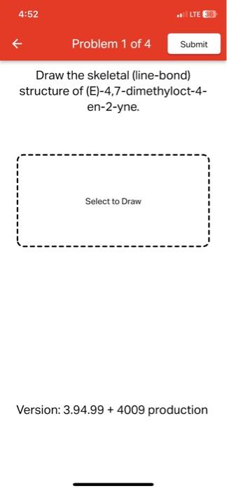 Solved Draw the skeletal (line-bond) structure of | Chegg.com