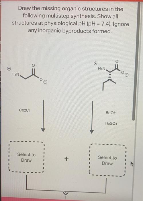 [solved] Draw The Missing Organic Structures In The Follow