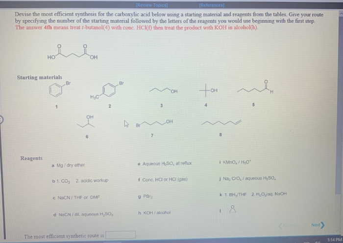 Solved devise the most efficient synthesis for the | Chegg.com
