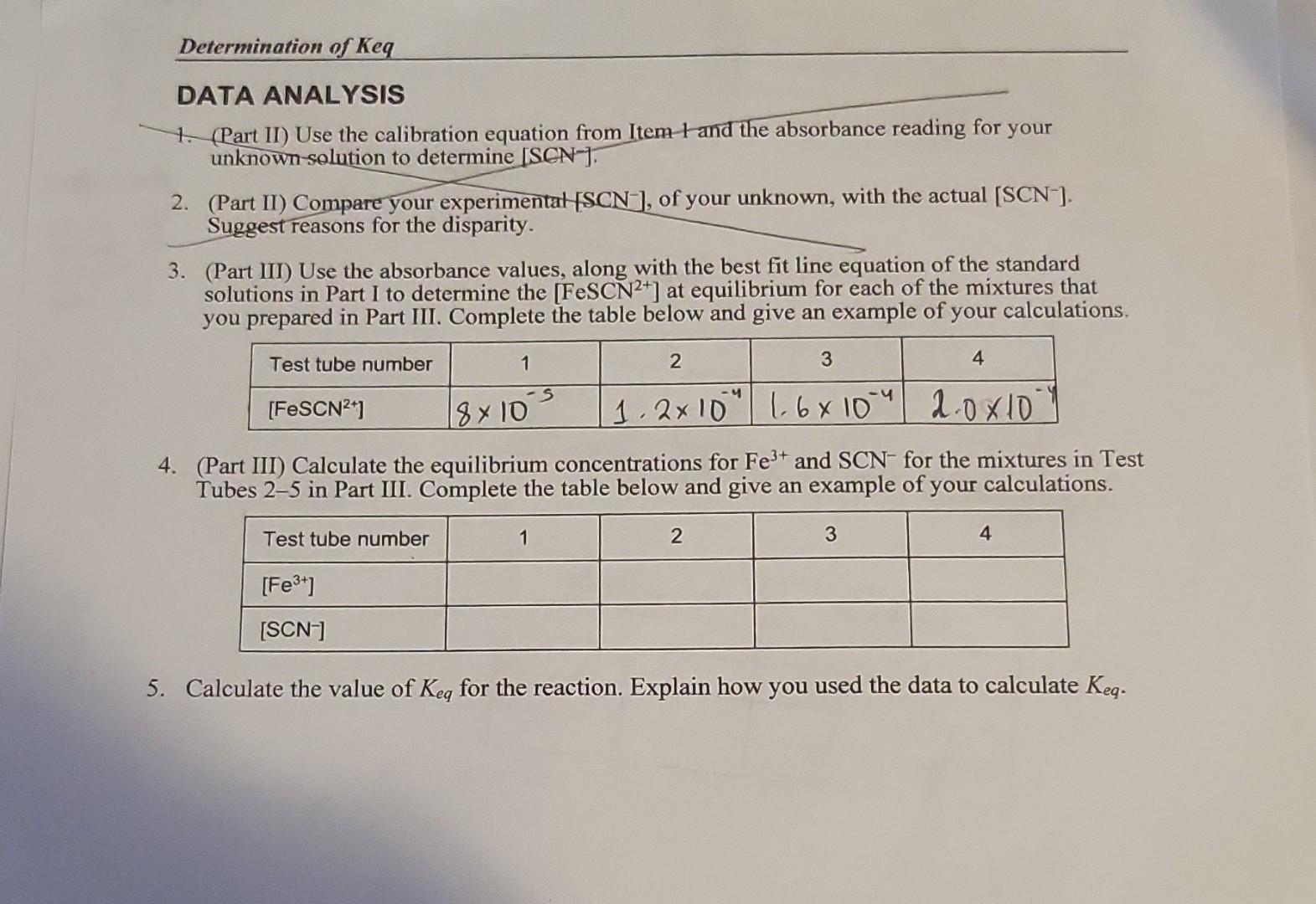 PRE-LAB EXERCISE For the solutions that you will | Chegg.com