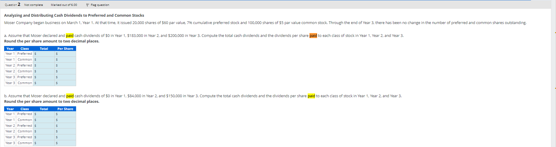 Solved Analyzing and Distributing Cash Dividends to | Chegg.com