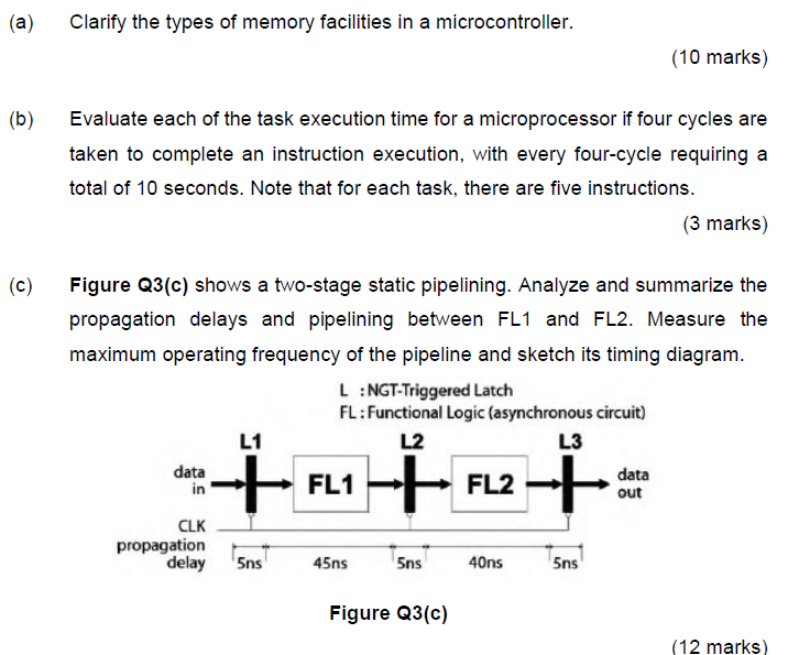 Solved (a) ﻿Clarify the types of memory facilities in a | Chegg.com
