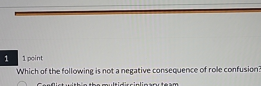 Solved 1 ﻿pointWhich of the following is not a negative | Chegg.com