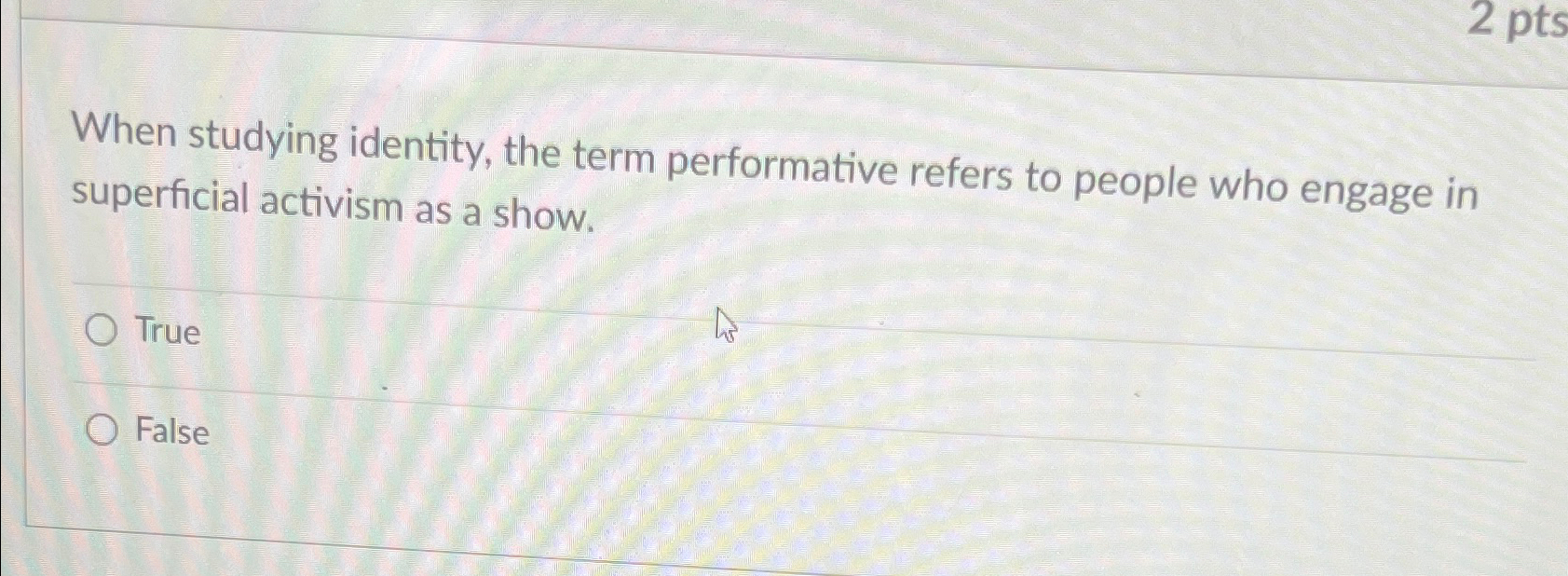 Solved When studying identity, the term performative refers | Chegg.com