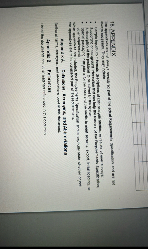 The appendixes are not always considered part of the | Chegg.com