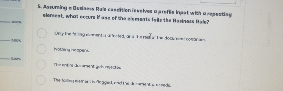 Solved in boomi Assuming a Business Rule condition involves | Chegg.com