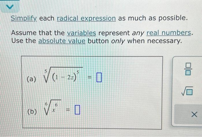 Solved Simplify each radical expression as much as possible. | Chegg.com