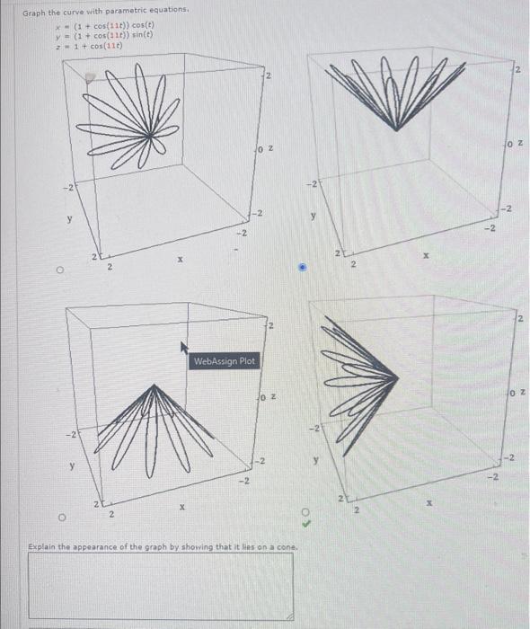 Solved Graph the curve. with parametric equations, | Chegg.com