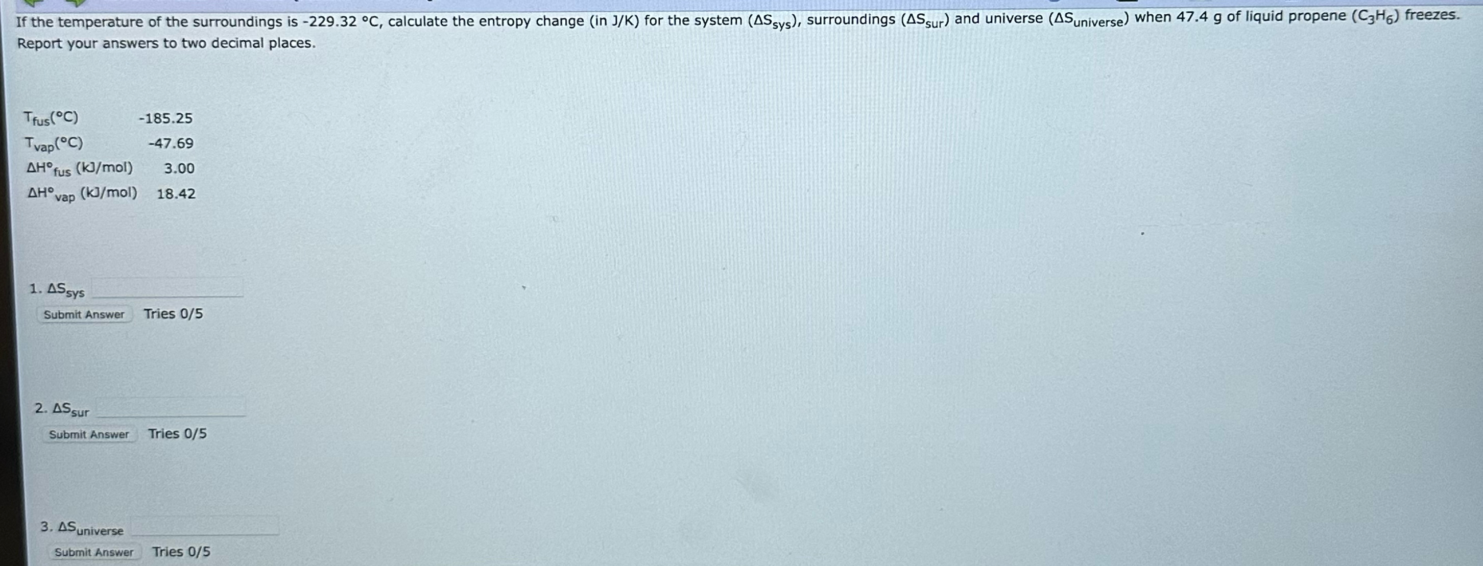 Solved Report your answers to two decimal | Chegg.com