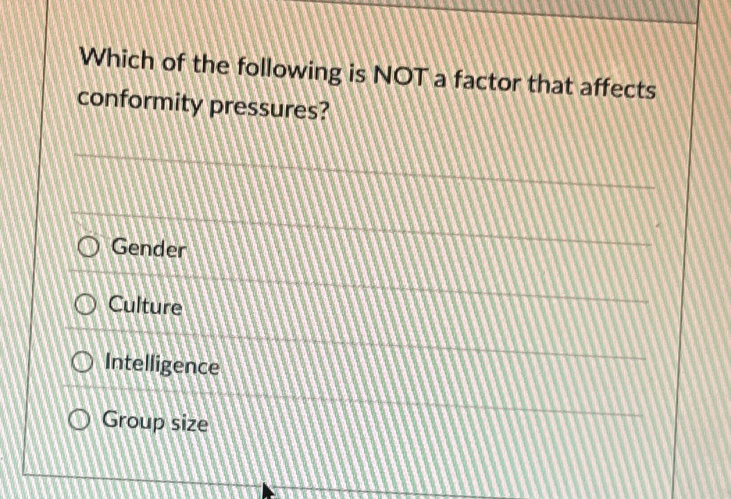 Solved Which of the following is NOT a factor that affects | Chegg.com