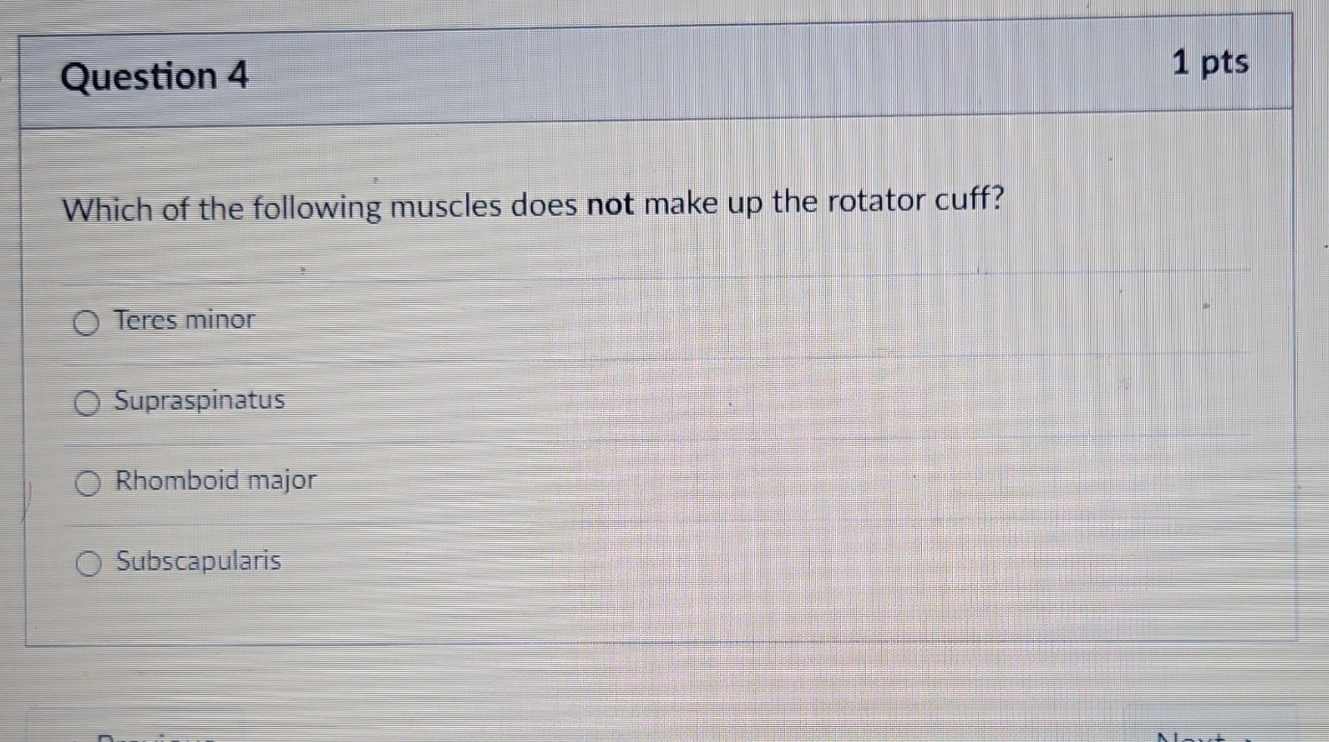 Solved Question 41 ﻿ptsWhich of the following muscles does | Chegg.com