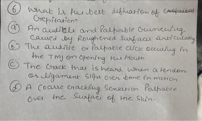 Solved 6 a 6 what is the best defination of creditat- | Chegg.com