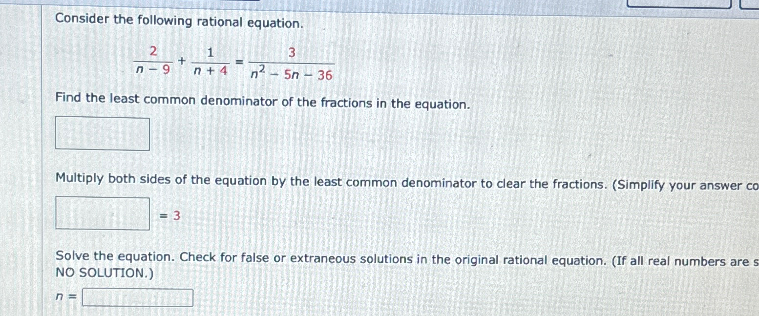 Solved Consider the following rational | Chegg.com