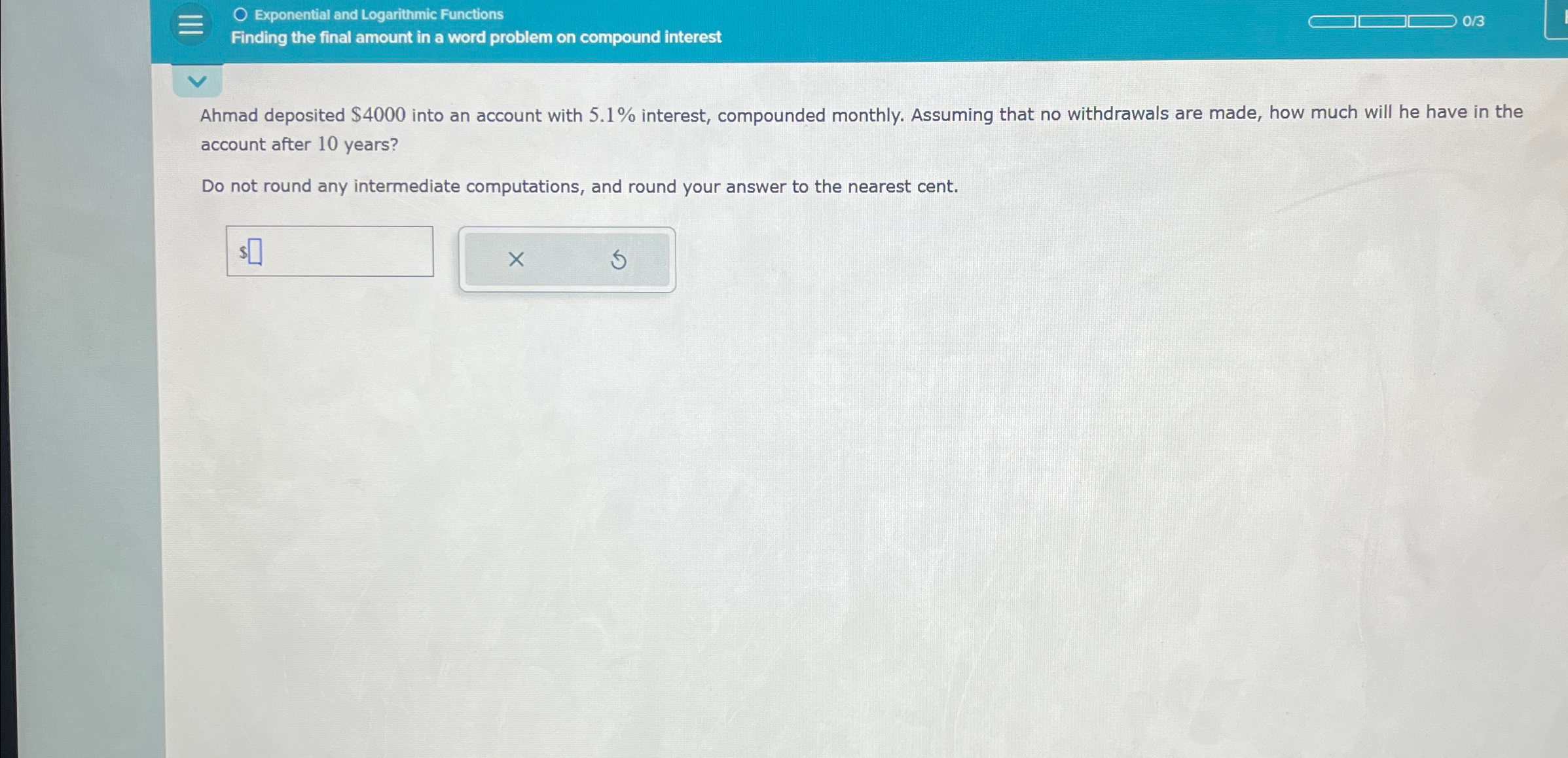 Solved Exponential and Logarithmic FunctionsFinding the | Chegg.com