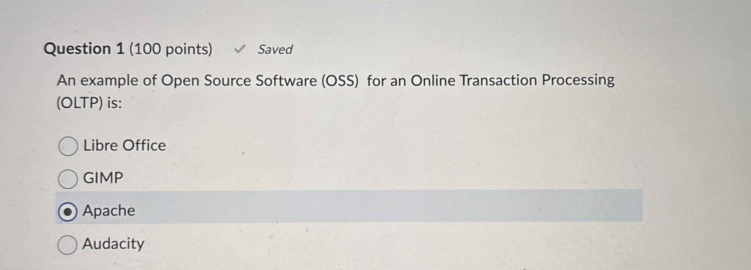 High Quality SOLUTION Question 1 (100 ﻿points) ﻿SavedAn example of Open | Chegg.com
