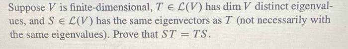 Solved Suppose V is finite-dimensional, T∈L(V) has dimV | Chegg.com