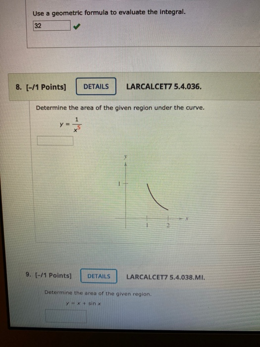 Solved Use a geometric formula to evaluate the integral. 32 | Chegg.com