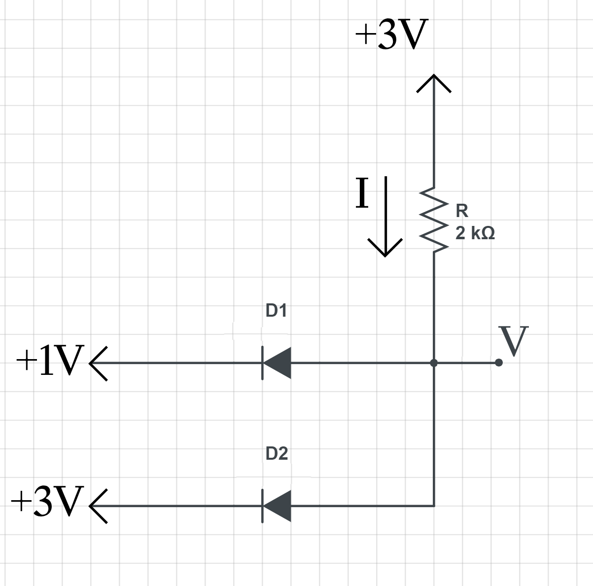 Solved Using Constant-Voltage model (VDo = 0.7V) ﻿for both | Chegg.com