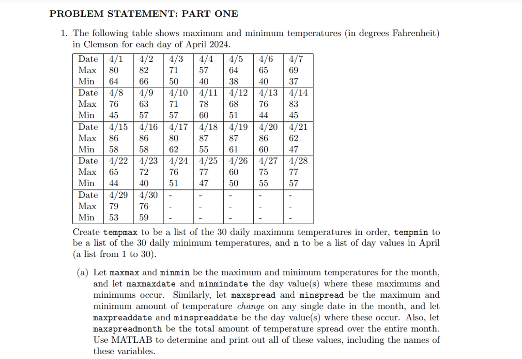 Solved Show me the steps to solve in matlab PROBLEM | Chegg.com