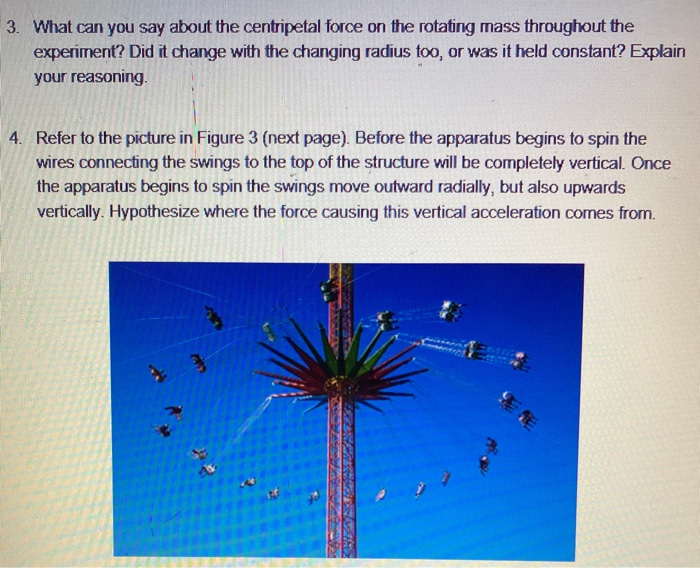 Solved 3. What can you say about the centripetal force on | Chegg.com