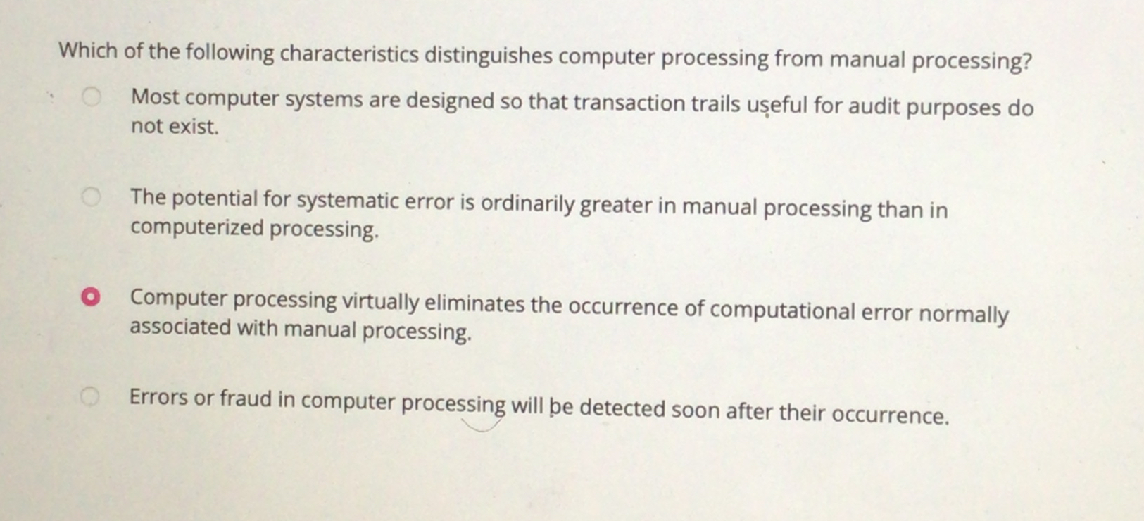 Solved Which of the following characteristics distinguishes | Chegg.com