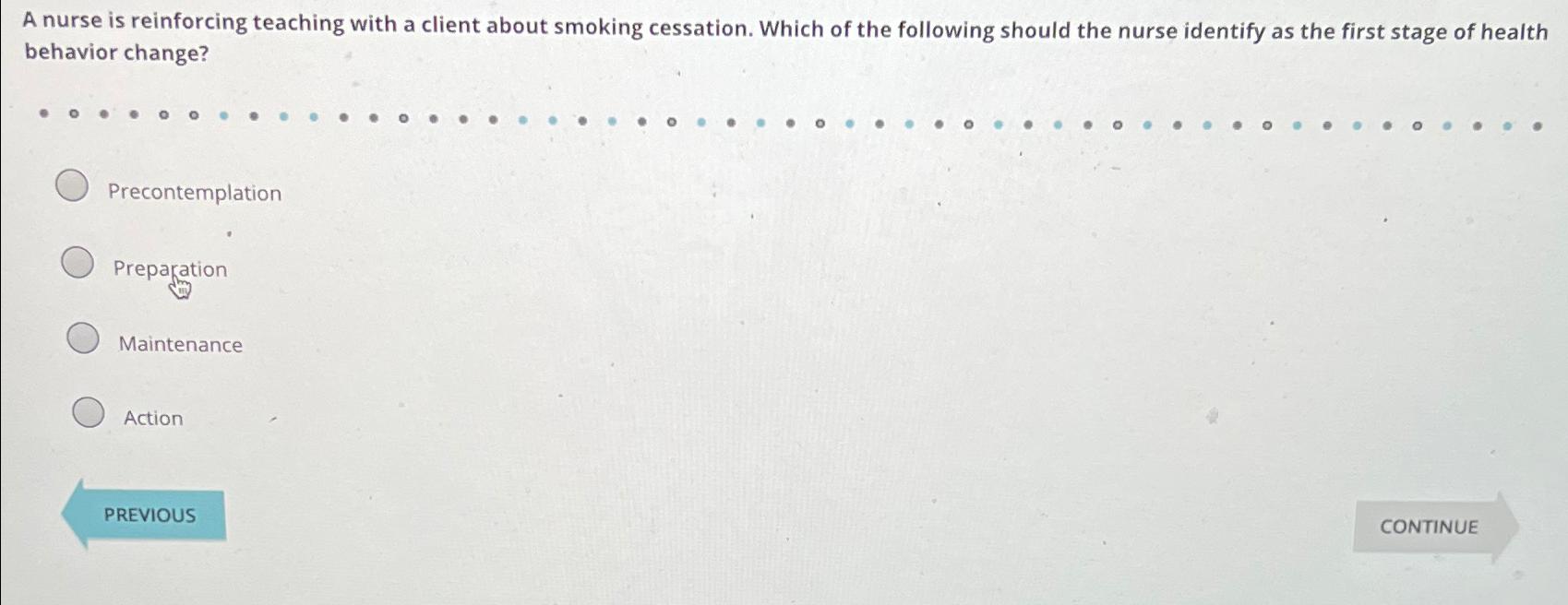 Solved A nurse is reinforcing teaching with a client about | Chegg.com