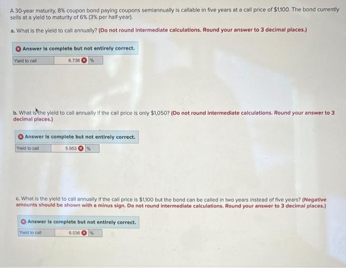 Solved A 30 -year maturity, 8% coupon bond paying coupons | Chegg.com