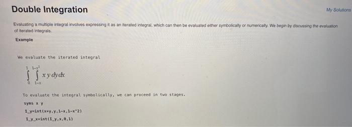 Solved Evaluabing a muliple integral involves expressing it | Chegg.com