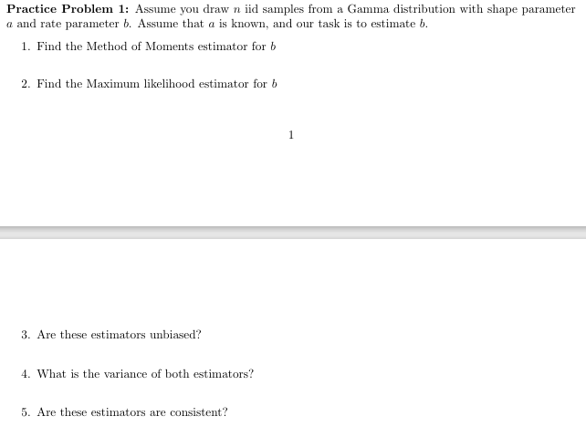 Solved Practice Problem 1: Assume you draw n ﻿iid samples | Chegg.com